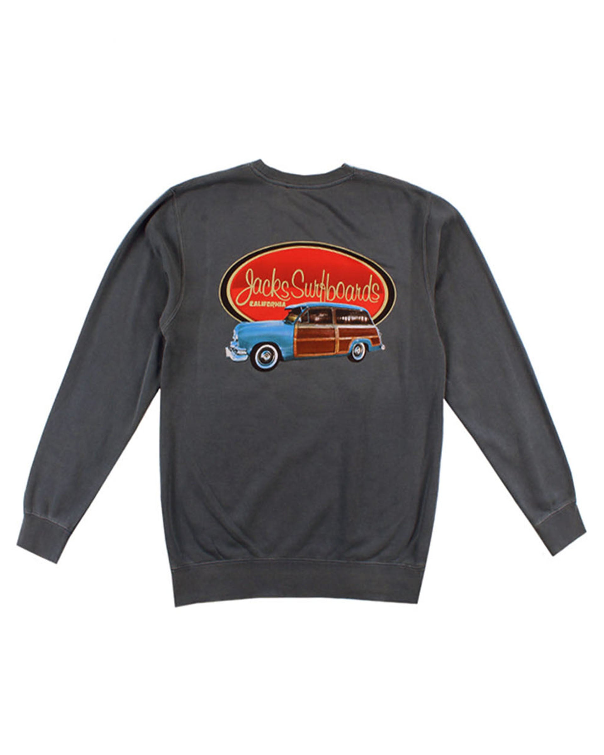 Country Squire Pigment Crew Neck Pullover - Black – Jack's Surfboards