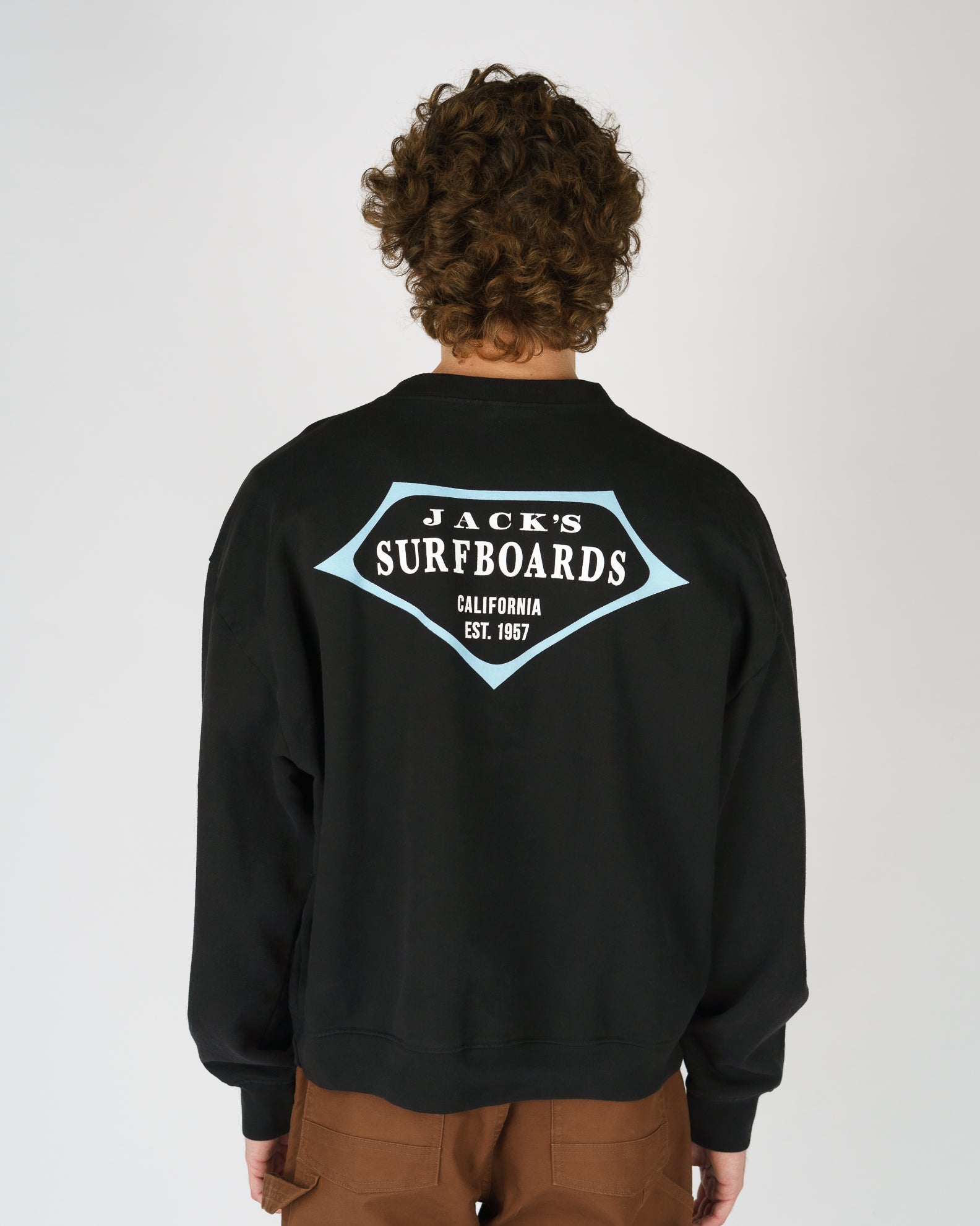 Retro Lam Heavyweight Crewneck - Black – Jack's Surfboards