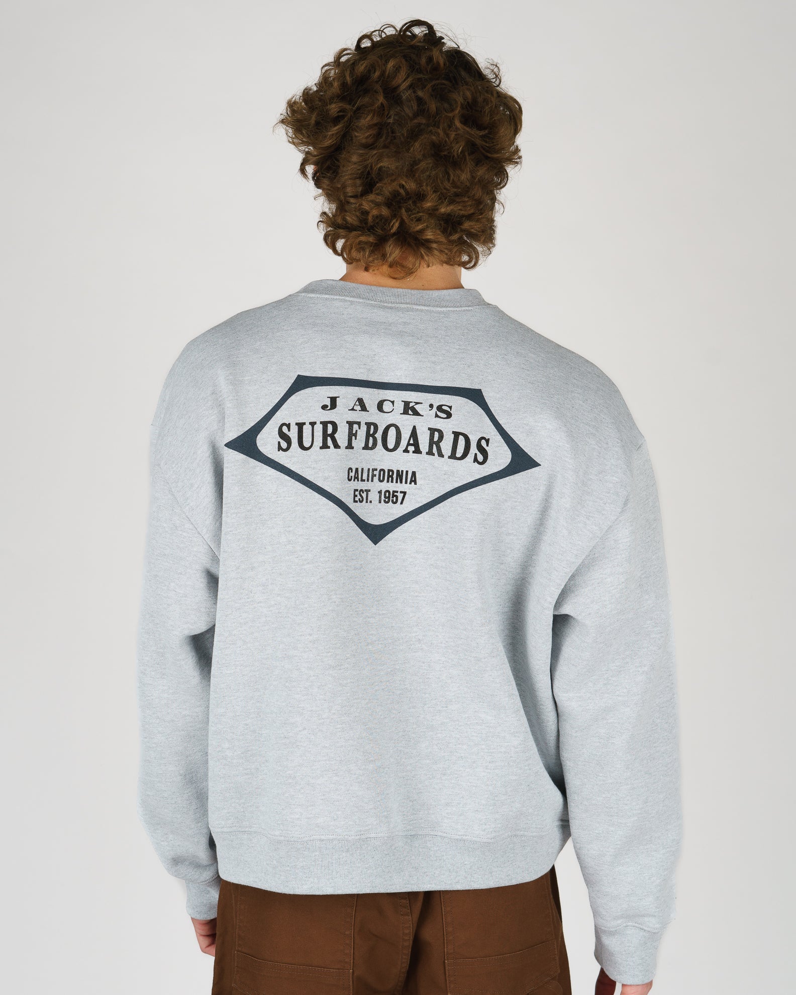 Retro Lam Heavyweight Crewneck - Grey – Jack's Surfboards