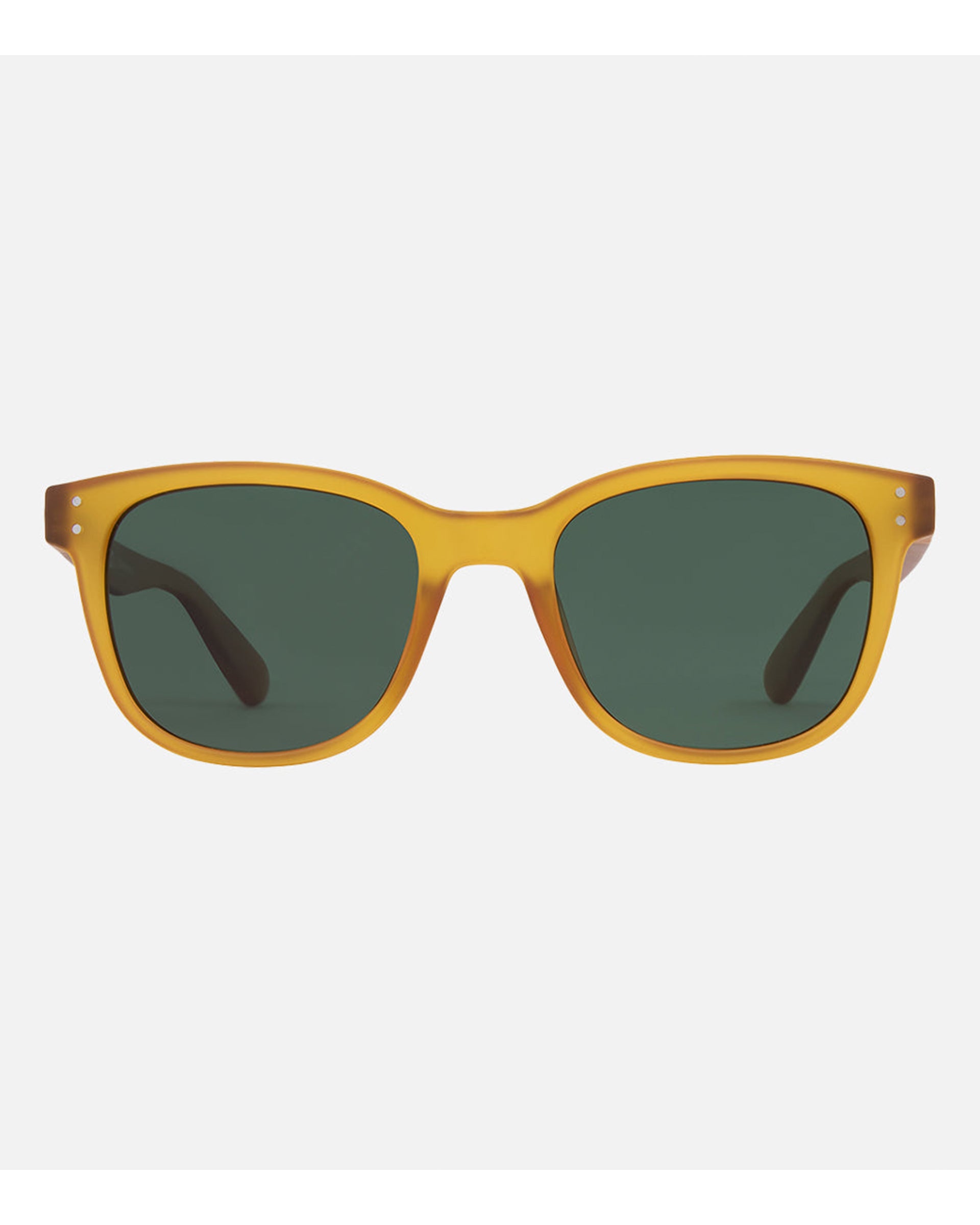 Homeland Sunglasses - Matt Honey Frame Green Injected Polarized Lens ...