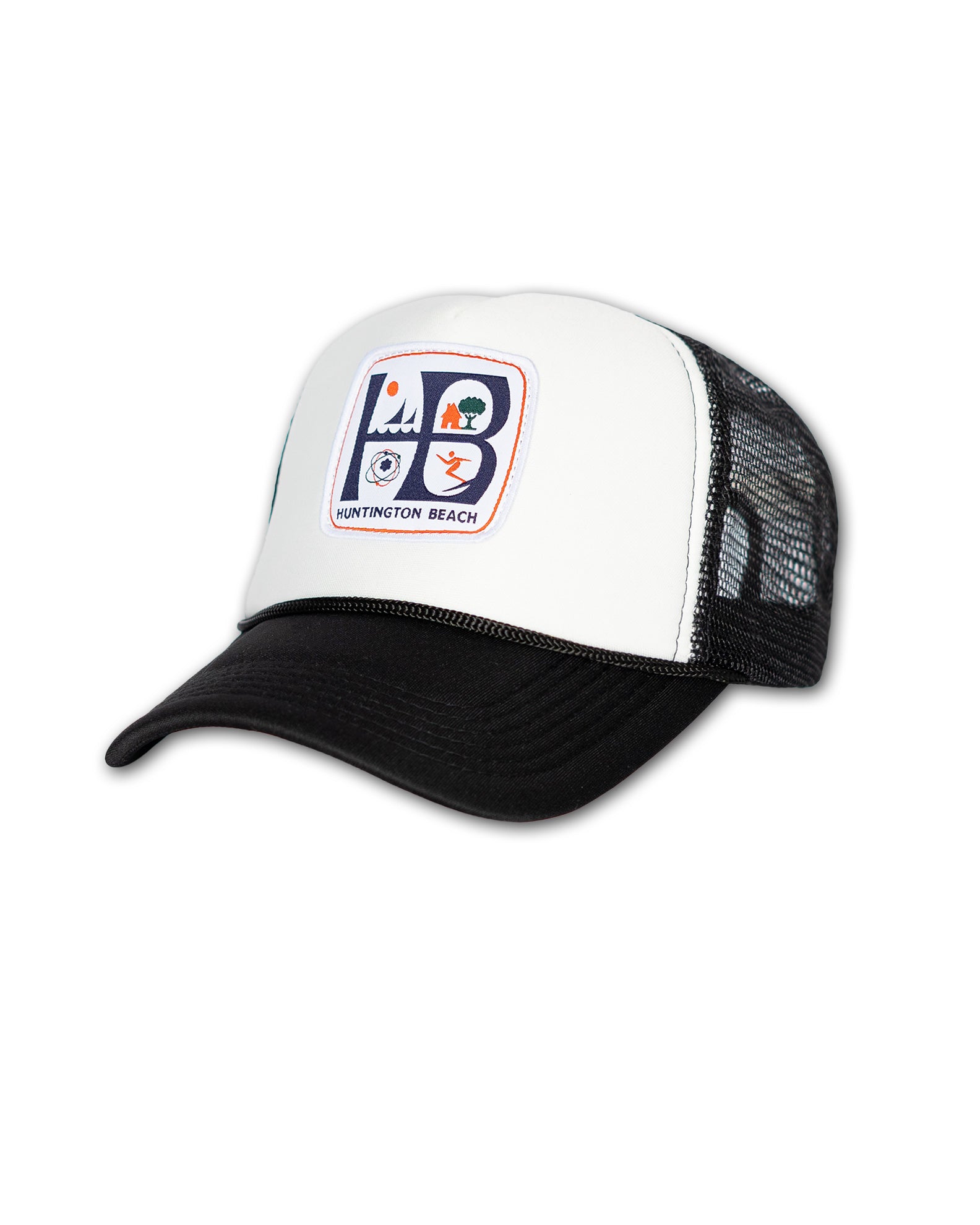 HB Logo Trucker Hat 25' - Black/White – Jack's Surfboards