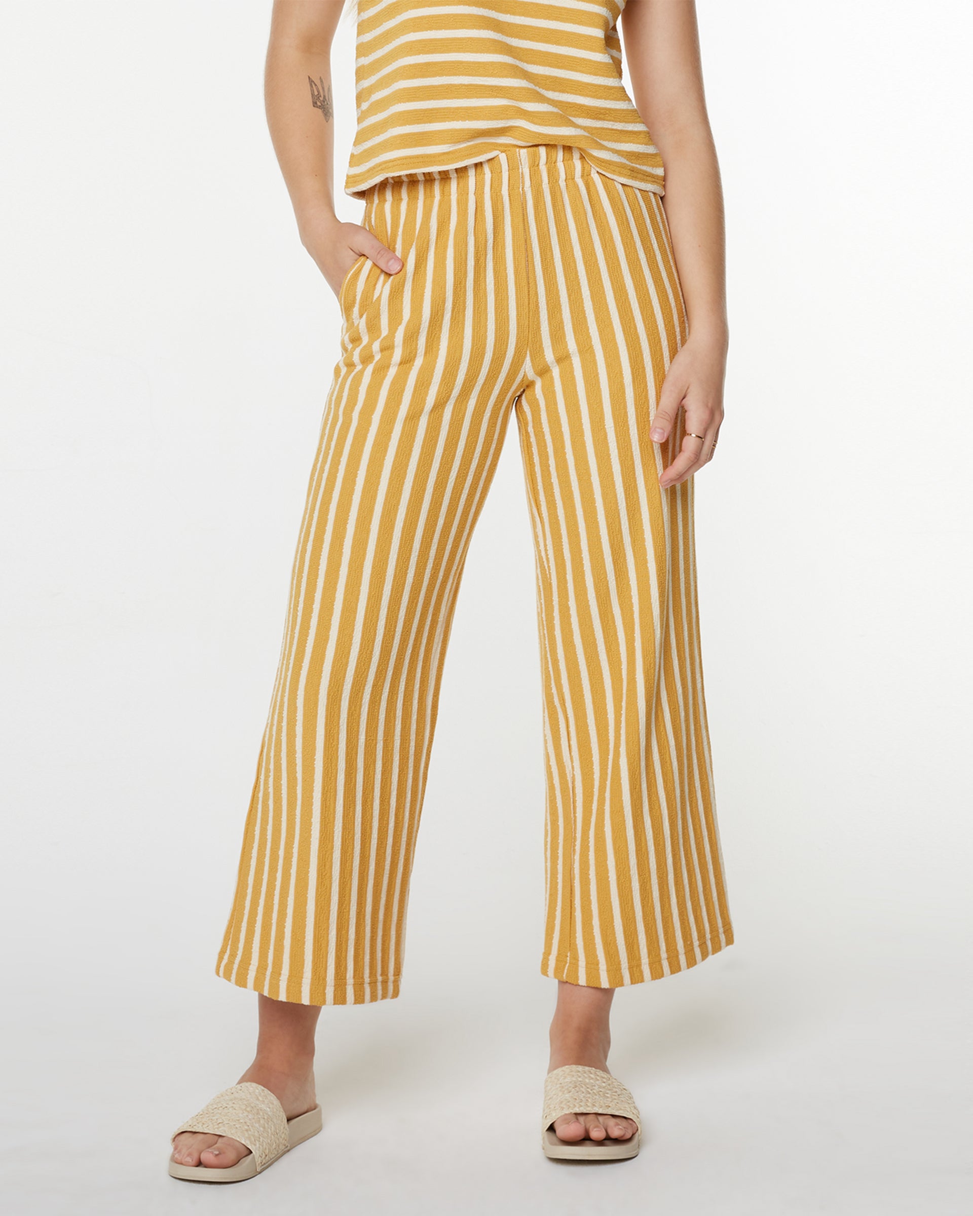 Java Stripe Pants - Amber Gold High Tide Stripe – Jack's Surfboards