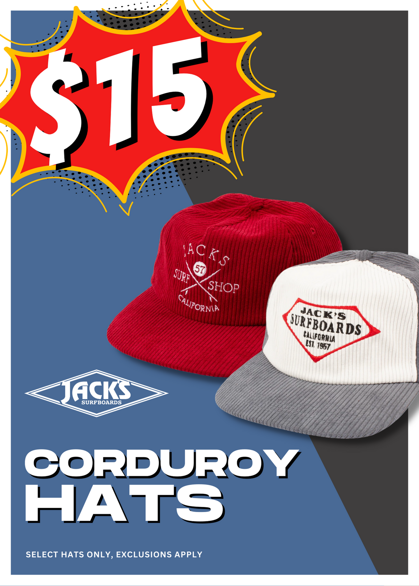 Jacks Surfboards - Largest Selection of Wetsuits and Surf Apparel — Jack's Surfboards