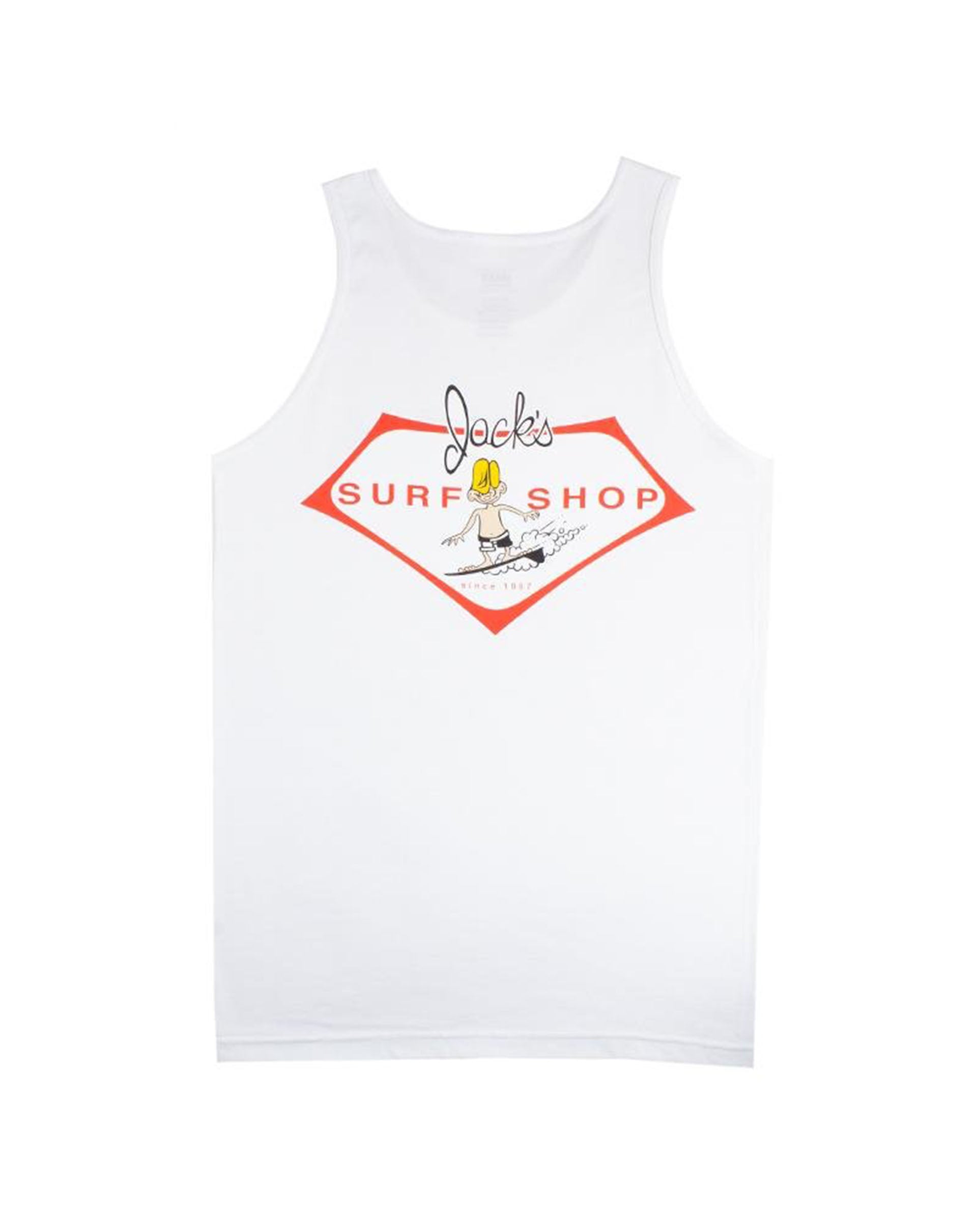 Little Dude Tank Top - White – Jack's Surfboards
